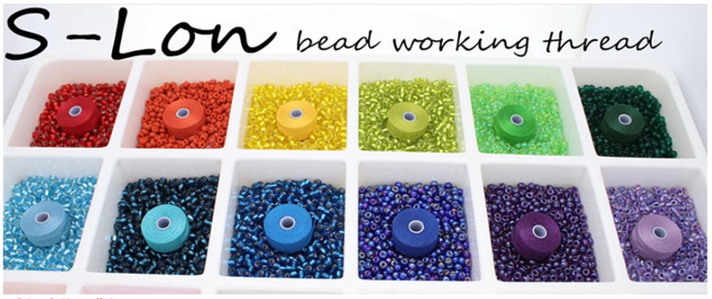 S-LON Size D Thread - Nylon Beading Monocord - 78 Yard Length Spools ...