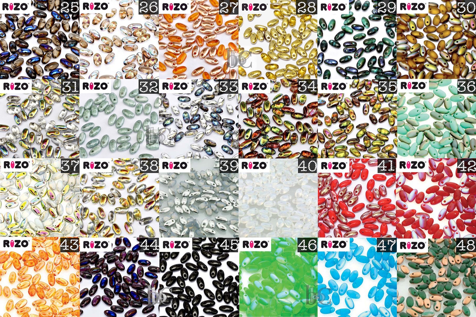 Czech RIZO Beads - 50+ COLORS - CHOOSE Your Color - 2.5x6mm - Rice ...