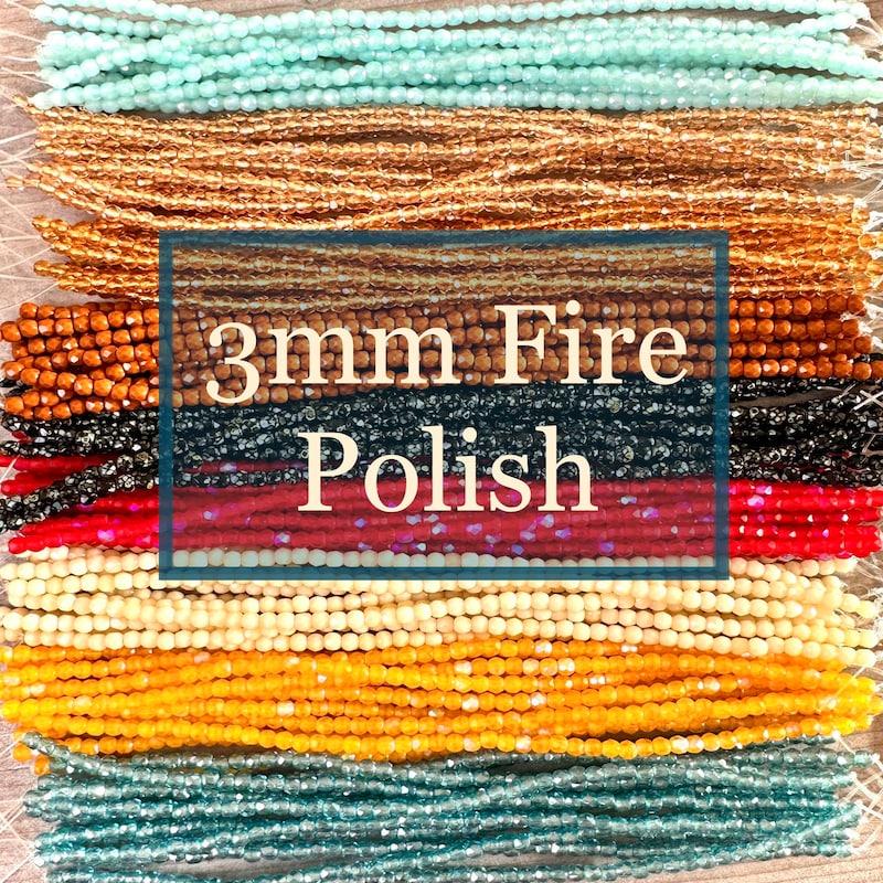 Fire Polished Beads - Etsy
