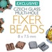 20pcs FIXER Beads - HORIZONTAL Holes - Curved Tile Bead With 2 Holes ...