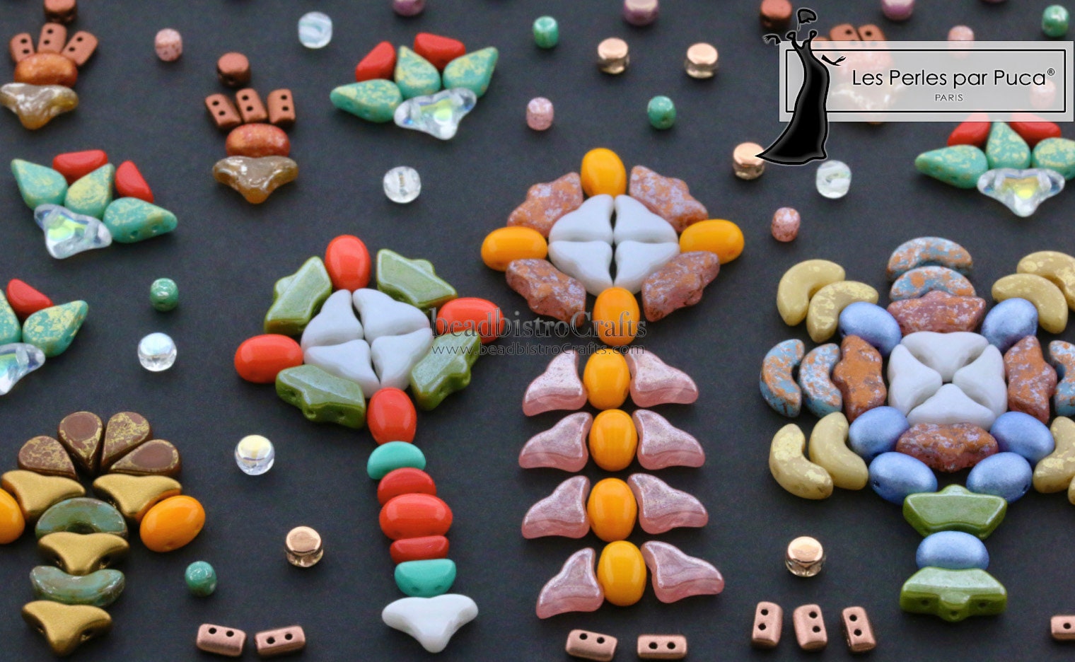 20pcs Czech DELOS® Par Puca® Beads 3 Hole Beads Full - Etsy