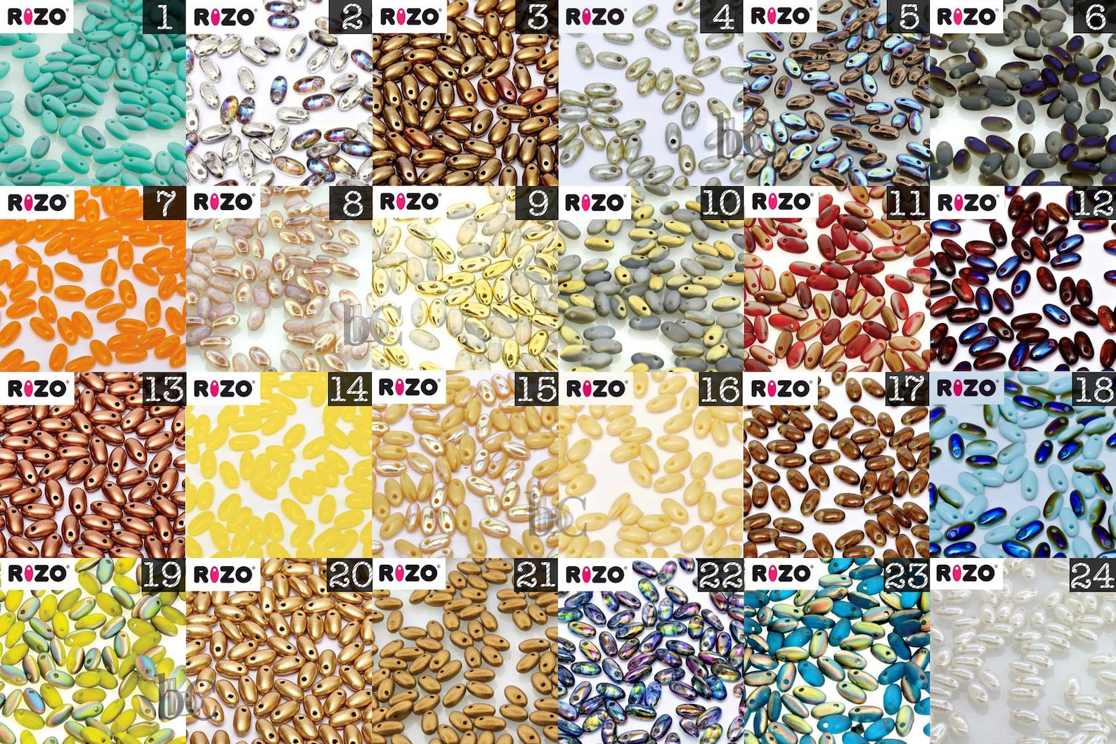 Czech RIZO Beads - 50+ COLORS - CHOOSE Your Color - 2.5x6mm - Rice ...