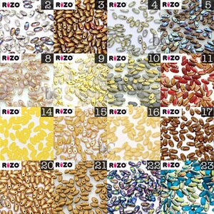 Czech RIZO Beads - 50+ COLORS - CHOOSE Your Color - 2.5x6mm - Rice ...