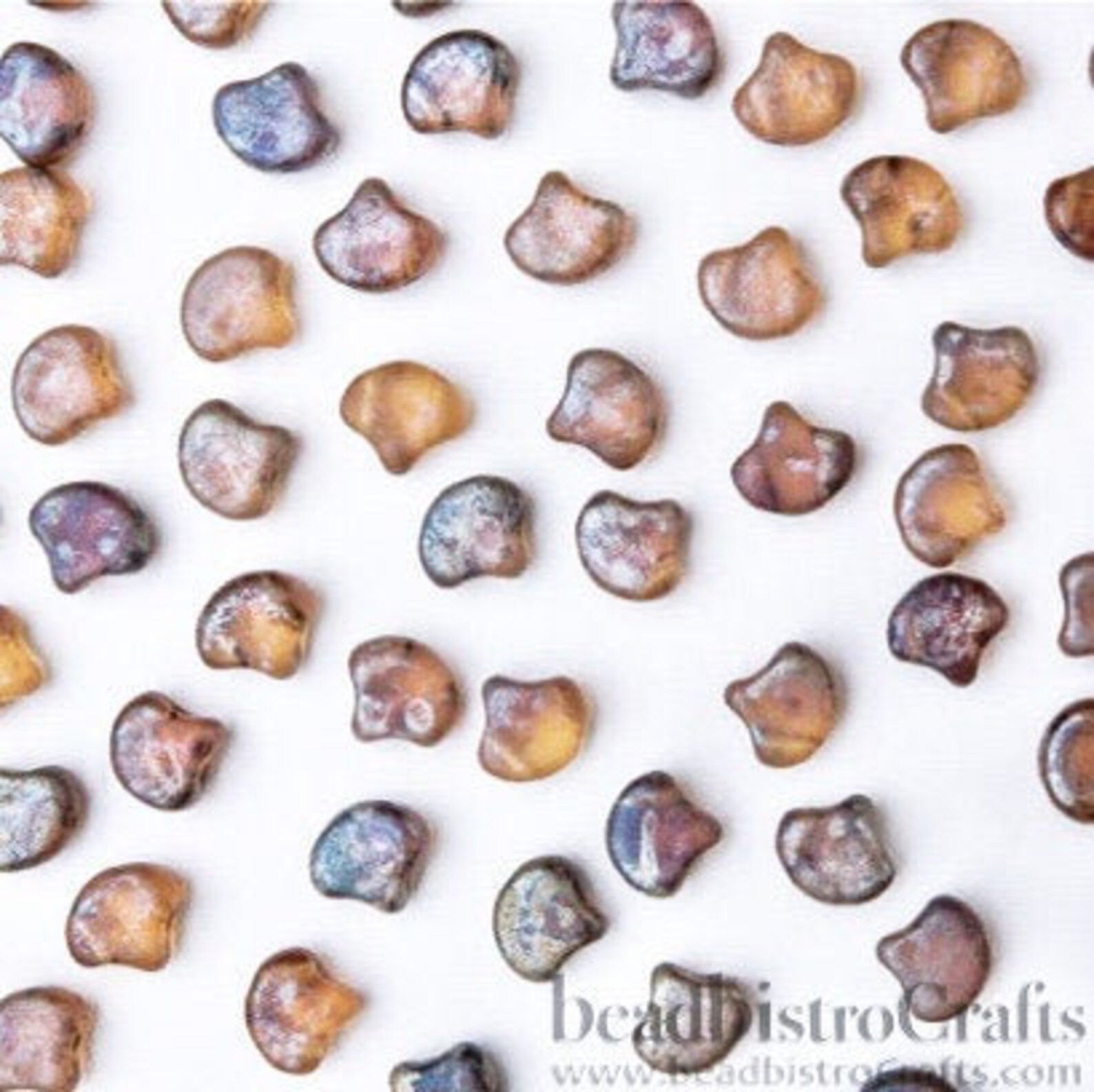 30pcs Czech 2-hole GINKO Beads Ginko Duo Medium Topaz - Etsy