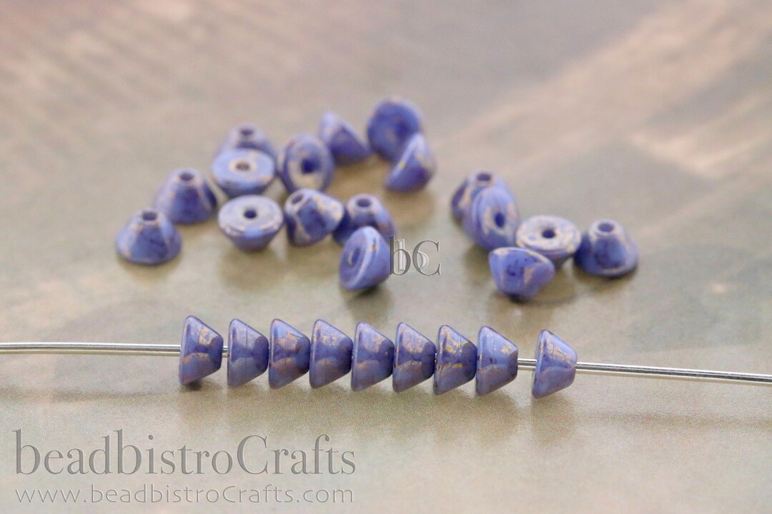5g Czech Cone Beads - KONOS® Par Puca® Beads - Czech Glass Cone Shaped ...