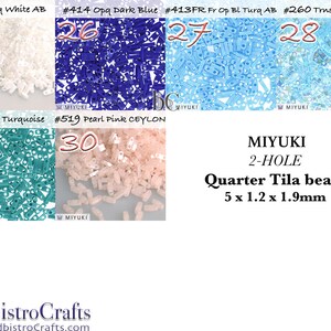 5g / 10g - MIYUKI * 24 COLORS * New 1/4 Tila Beads - Choose COLOR ...