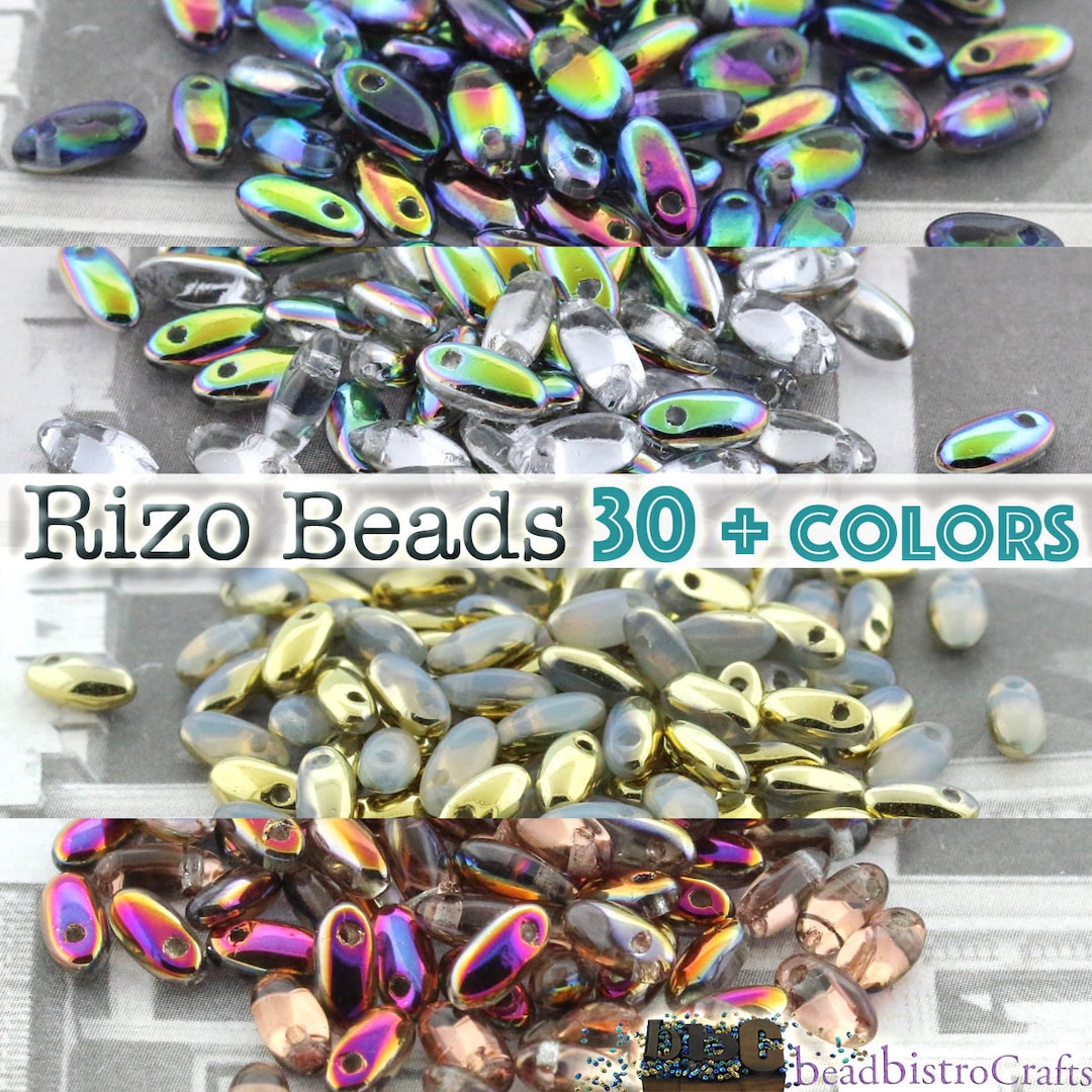 Czech RIZO Beads - 50+ COLORS - CHOOSE Your Color - 2.5x6mm - Rice ...