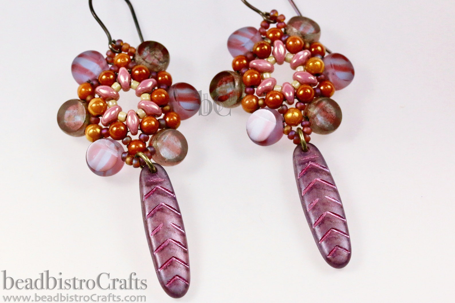 2pcs CHEVRON DAGGERS Original Czech Glass Bead Clear - Etsy