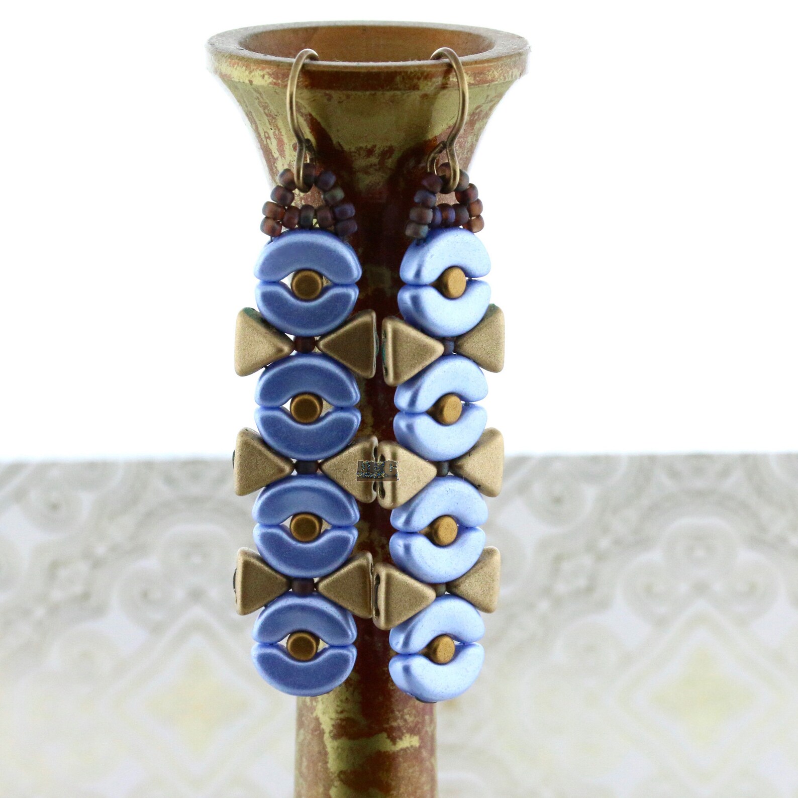 10g Czech KHEOPS Par Puca Beads 2 Hole Beads Crystal BLUE | Etsy