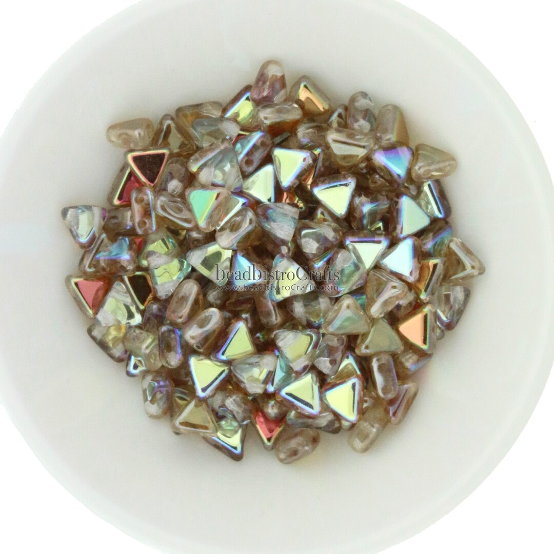 10g Czech KHEOPS Par Puca® Beads - 2 Hole Beads - Crystal BROWN RAINBOW ...