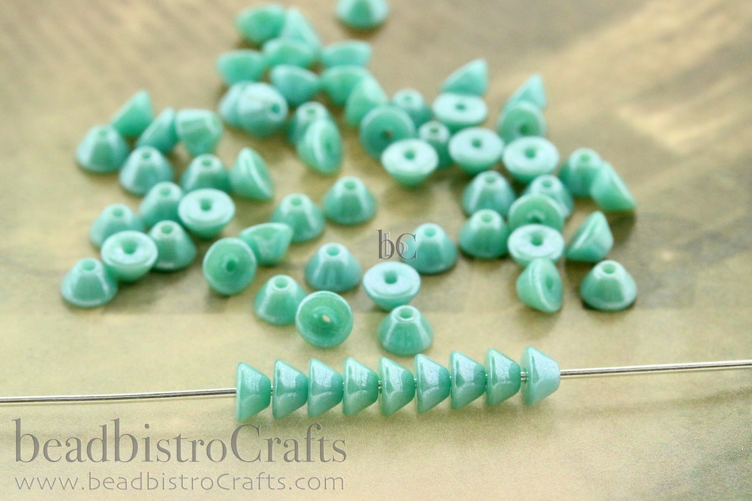5g Czech Cone Beads - KONOS® Par Puca® Beads - Czech Glass Cone Shaped ...
