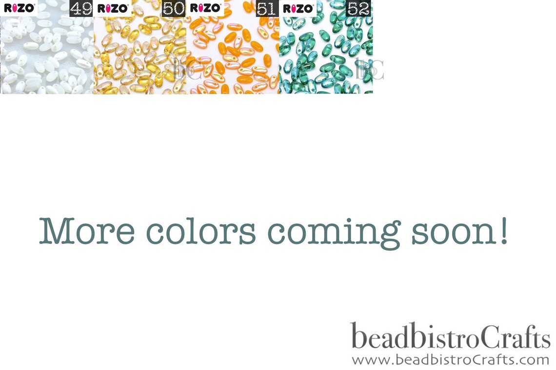 Czech RIZO Beads - 50+ COLORS - CHOOSE Your Color - 2.5x6mm - Rice ...