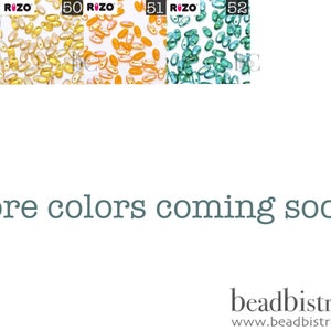 Czech RIZO Beads - 50+ COLORS - CHOOSE Your Color - 2.5x6mm - Rice ...