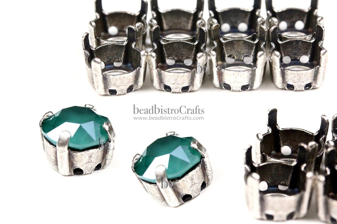 SETTINGS for 39SS / 29SS Stone - * Crystals - Sew-on Rhinestone 2-hole ...