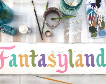 Disneyland Fantasyland Sign - Etsy