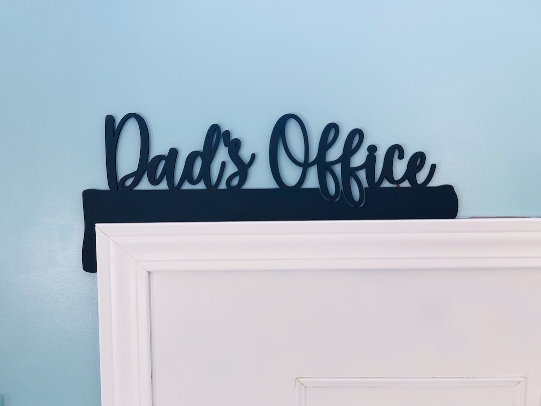 Dads Office Sign, Home Office Door Sign, Work From Home Gifts, Work ...