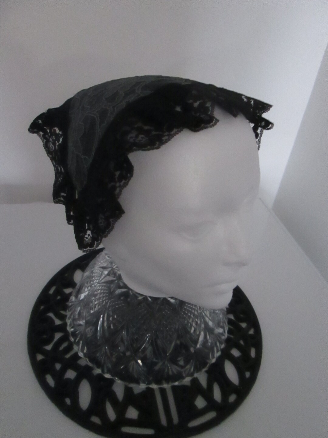 Victorian Civil War Head Piece Mourning Cap NB-446 - Etsy