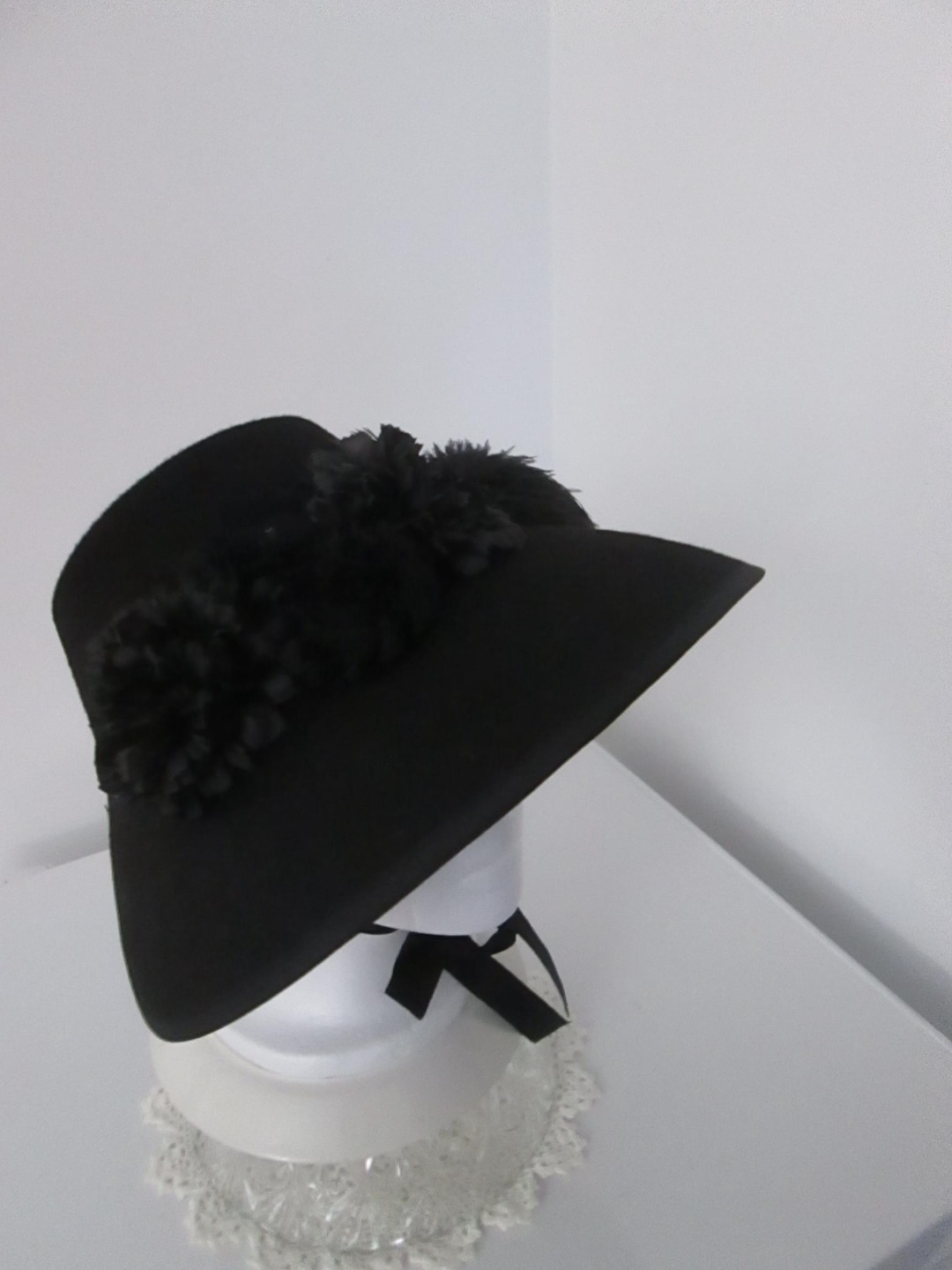 Victorian Black Bonnet -mourning Bonnet - Adult Size - #NB-675 - Etsy