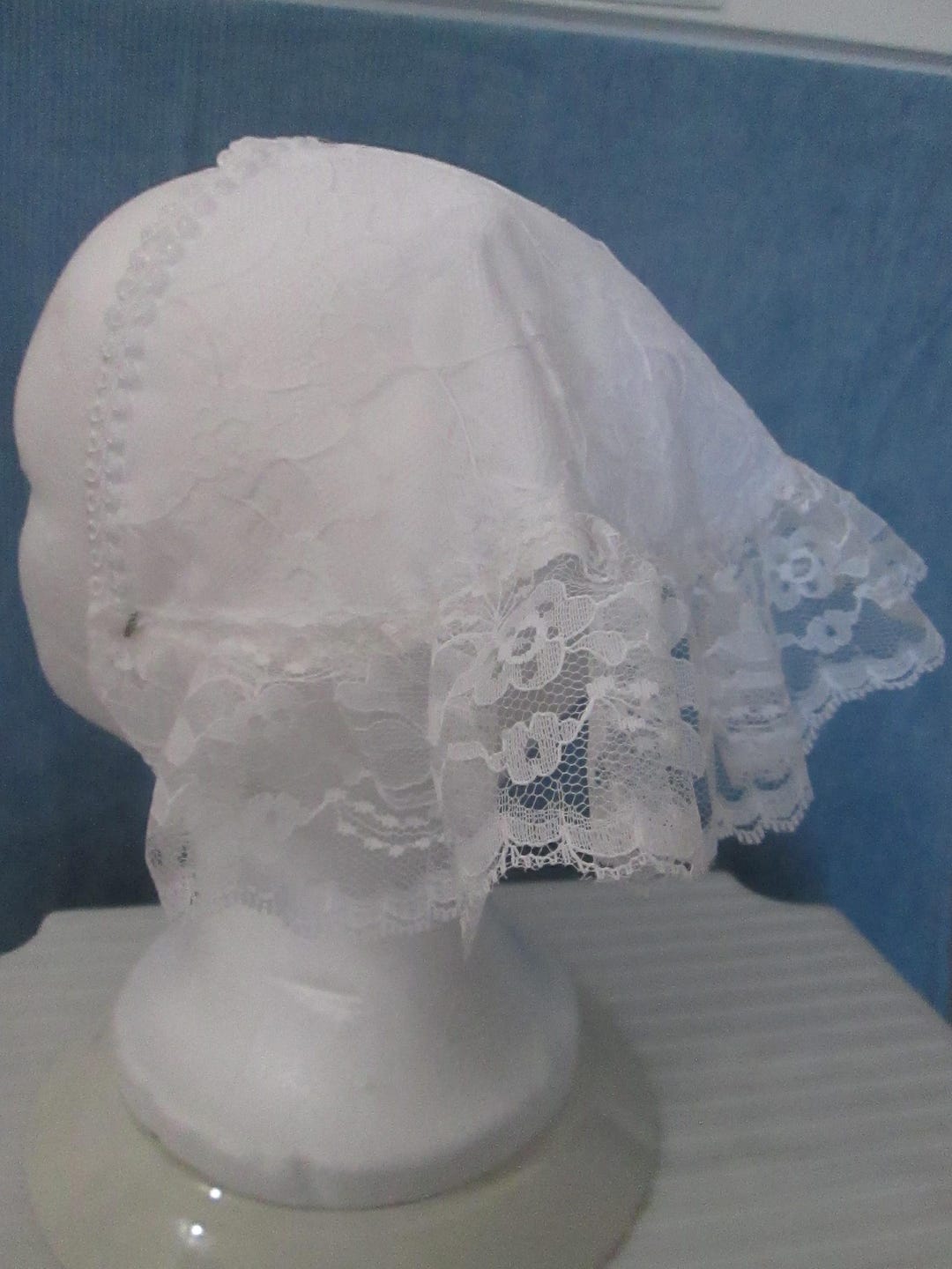 Victorian Lace Head Piece - Fanchon - Civil War Lace Day Cap -#NB-667 ...