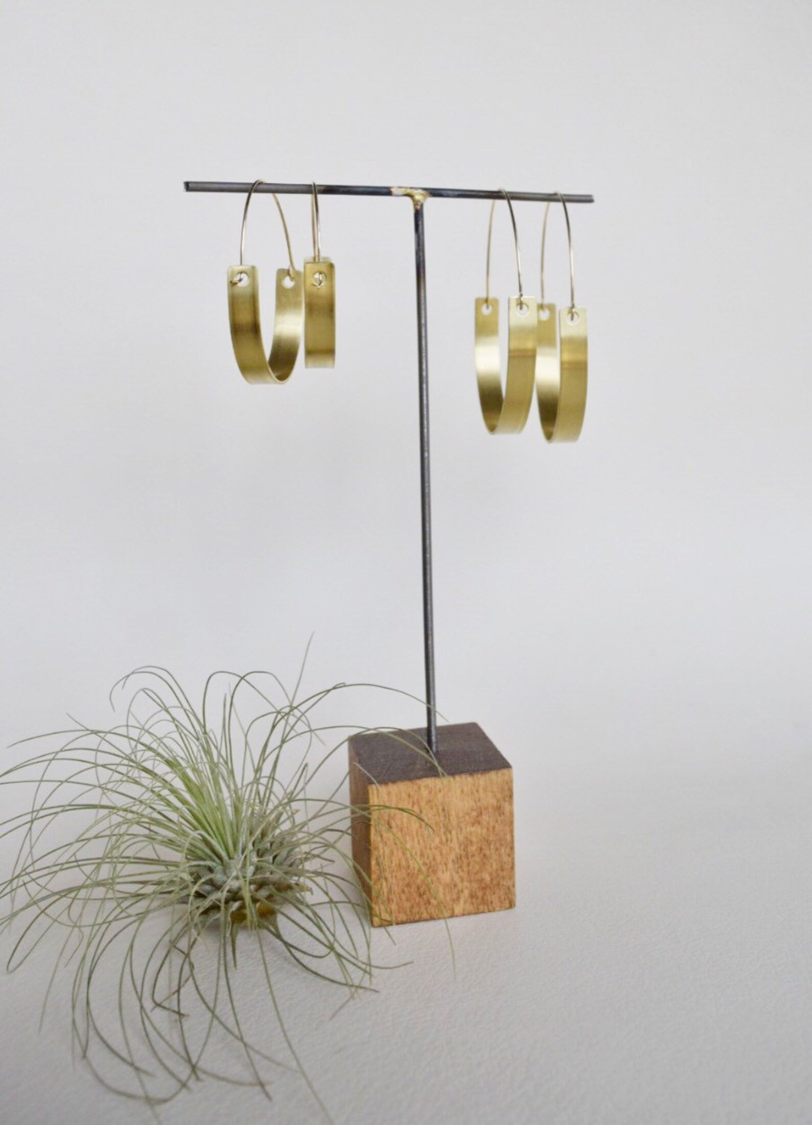 Mod Hoop Modern Gold Hoop Modern Gold Earring Gold Hoop - Etsy