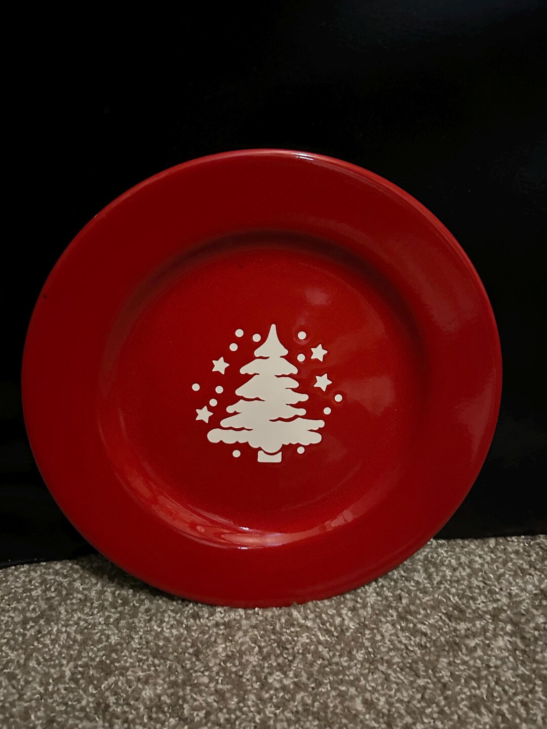 Waechtersbach Tannenbaum Red 11 Inch Plate West Germany Christmas Tree ...