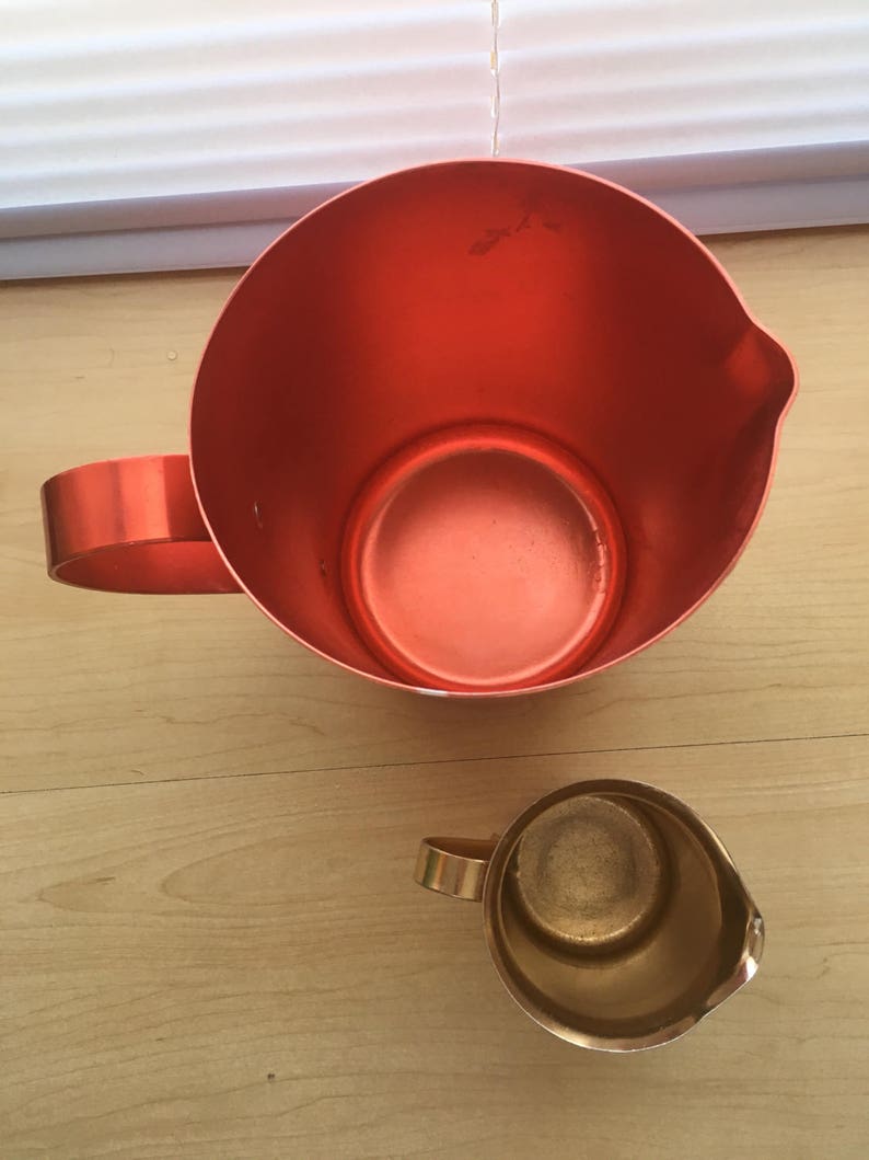 2 Aluminum Color Pitchers - Etsy