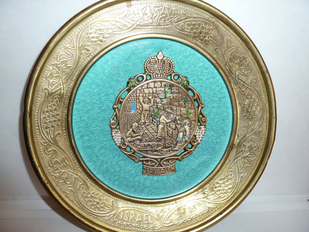 Jerusalem-israeli Wailing Wall Plate Sale - Etsy