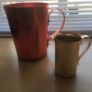 2 Aluminum Color Pitchers - Etsy