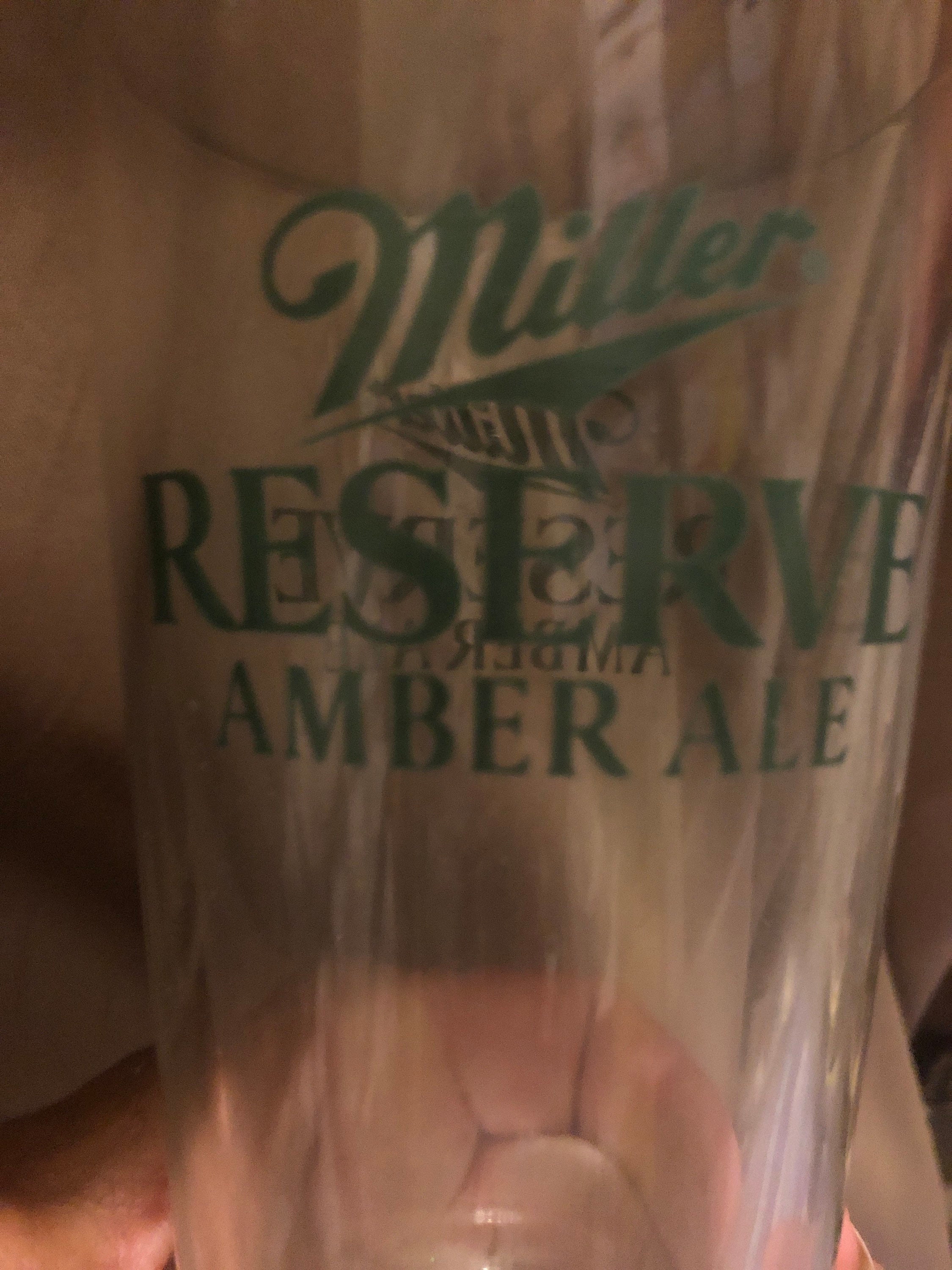 Beer Glass Miller Reserve Amber Ale Draft Beer - Etsy Ireland