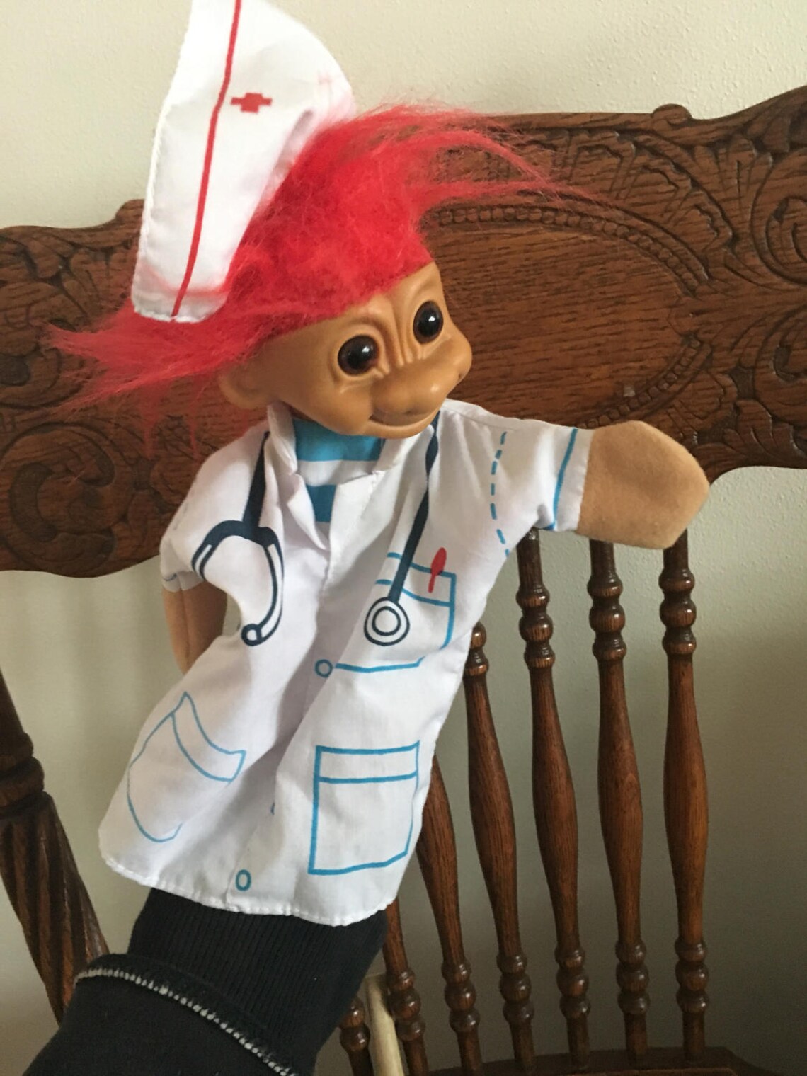 Vintage Red Hair Troll Puppet - Etsy