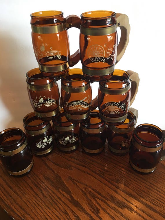 Beer Mug Siesta Ware Brown Amber | Etsy