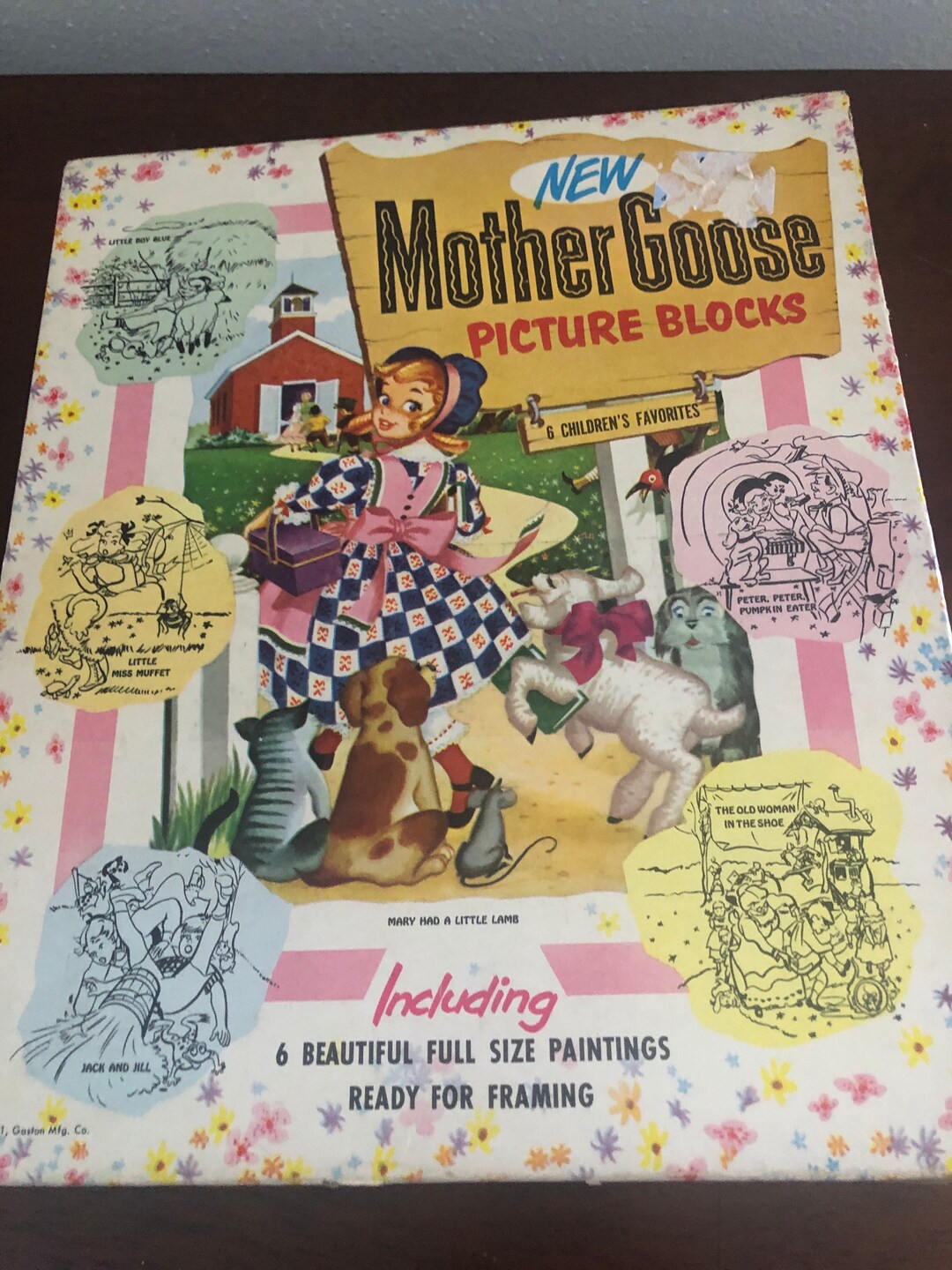 Mother Goose Litho Picture Blocks - Etsy