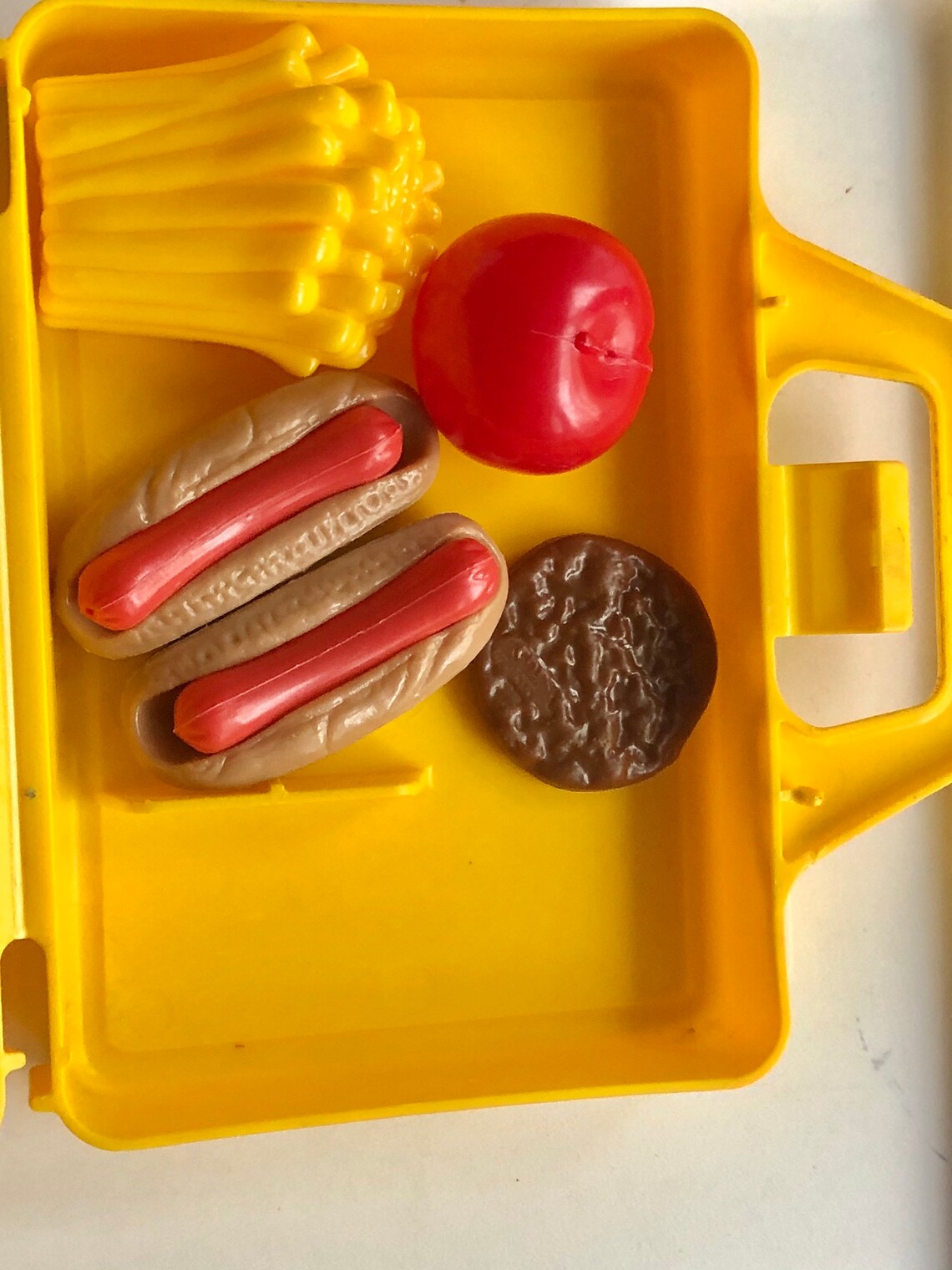 Play food with Fisher Price toy lunch box | Etsy