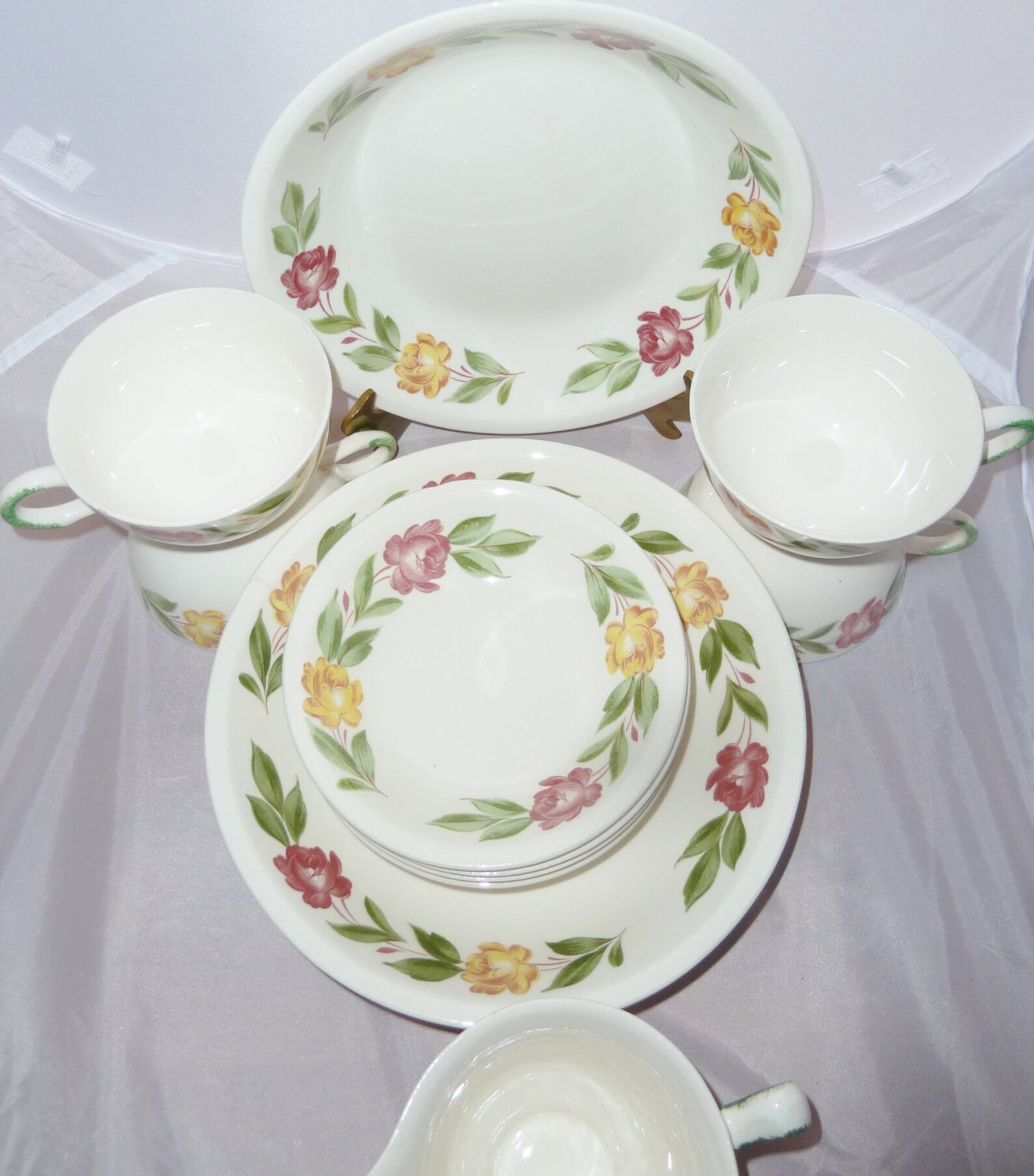 Shenandoah Ware Vintage Paden City 13 Dishes Poppy Roses - Etsy