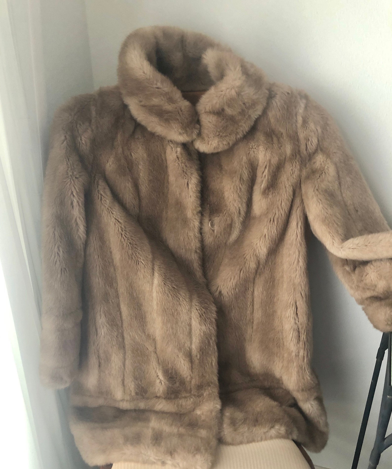 Fur Coat Early 70s Vintage Faux - Etsy