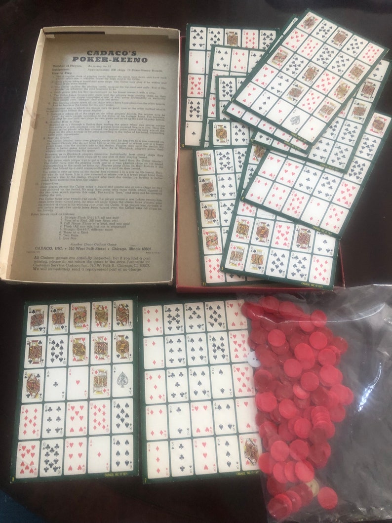 Cadaco Card Game Vintage PO-KE-NO - Etsy