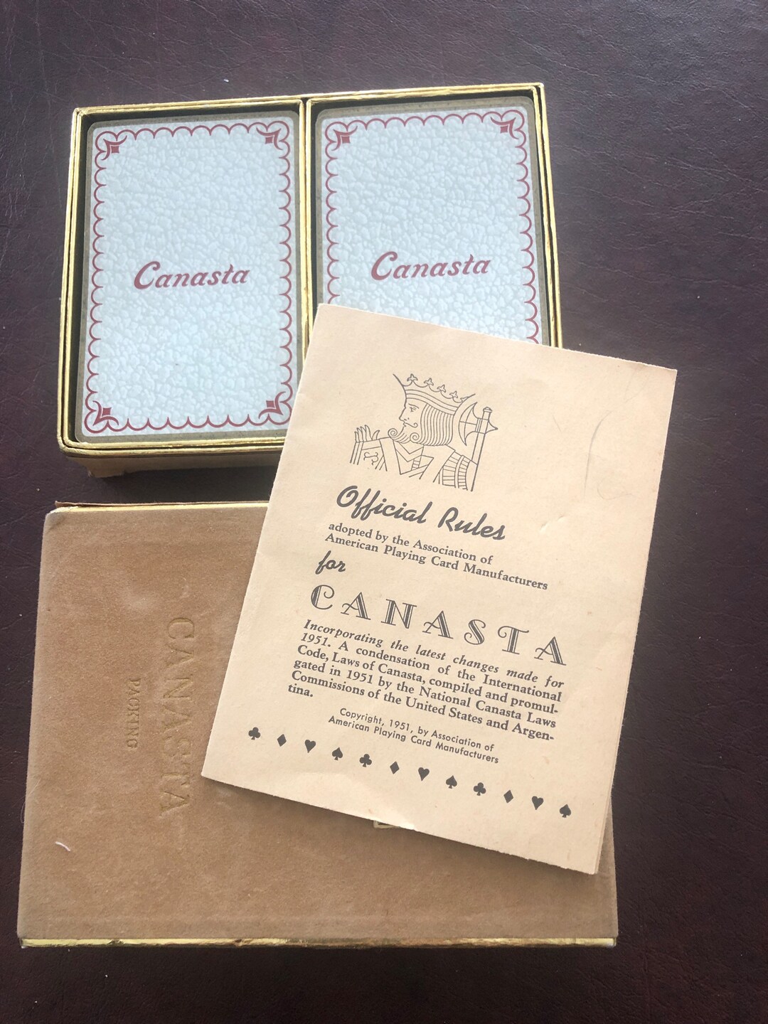 Playing Cards Canasta Double Deck - Etsy