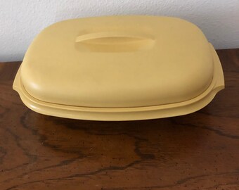 Vintage Tupperware Microwave Vegetable Steamer Harvest Gold 3pc. - Etsy
