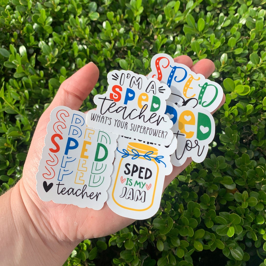 Colorful Sped Squad Sticker Set Special Education Teacher - Etsy
