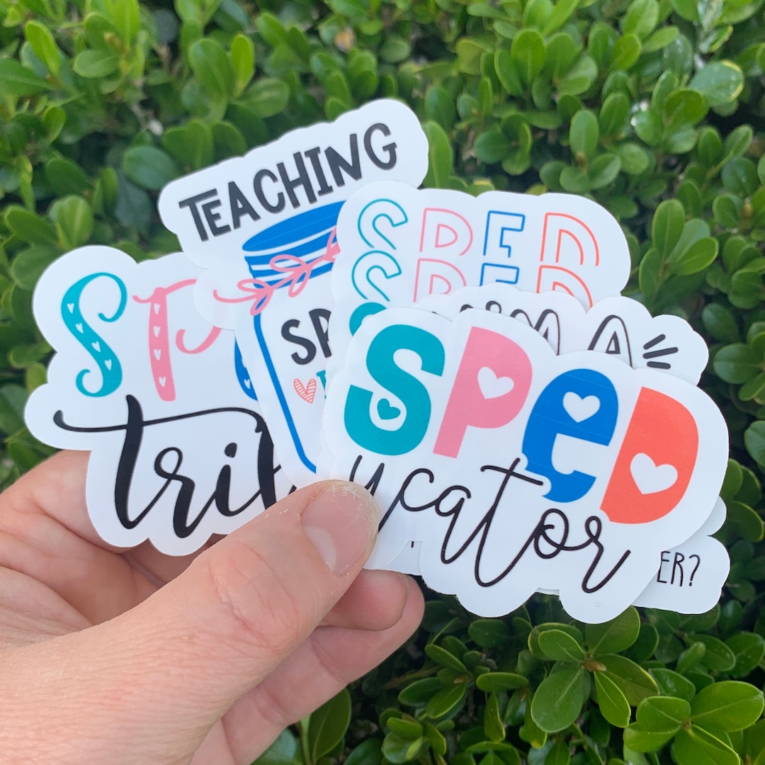 Colorful Sped Squad Sticker Set Special Education Teacher - Etsy