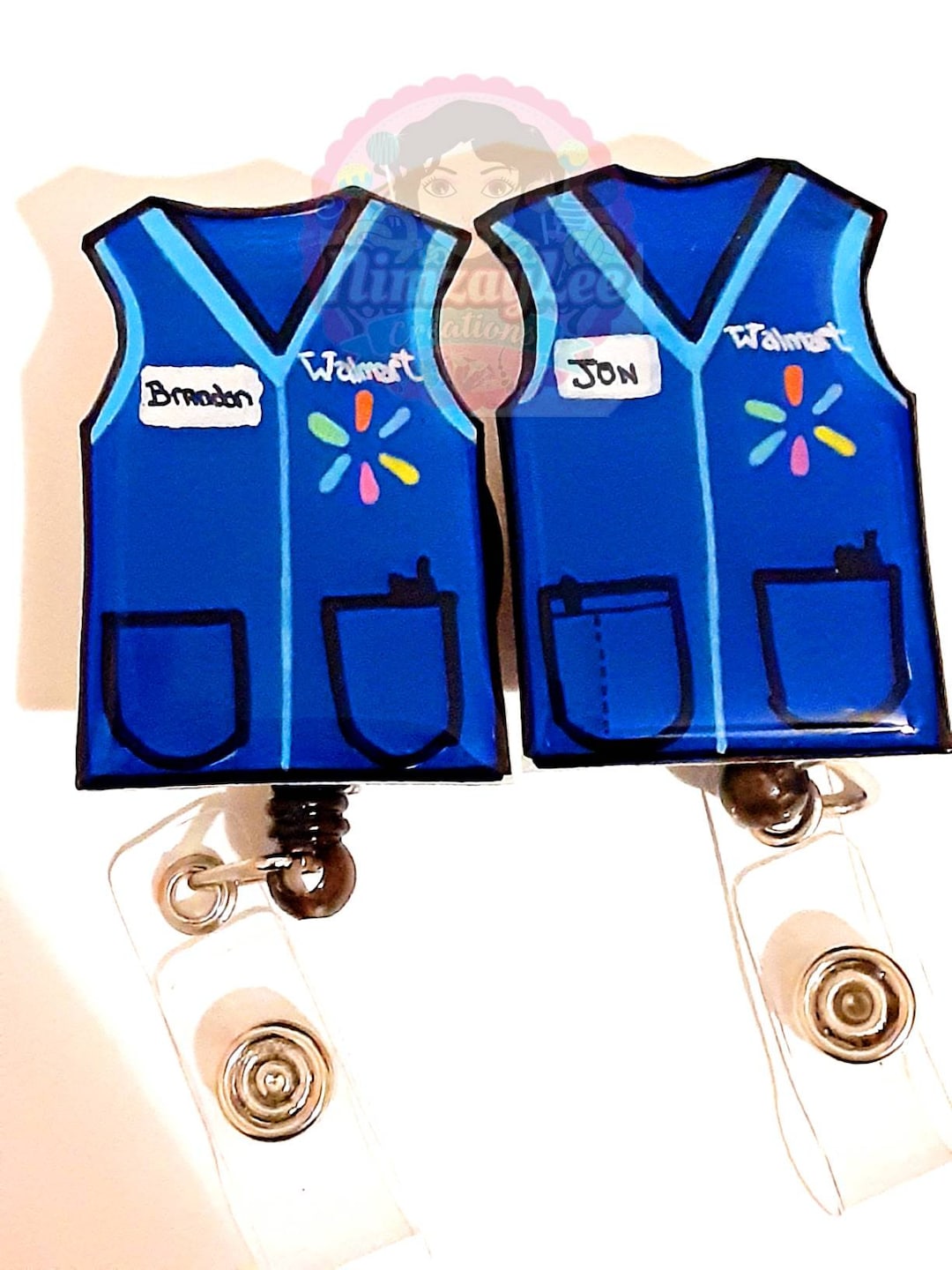 Walmart Badge Reel Holder Design #2 [personalized] - Etsy