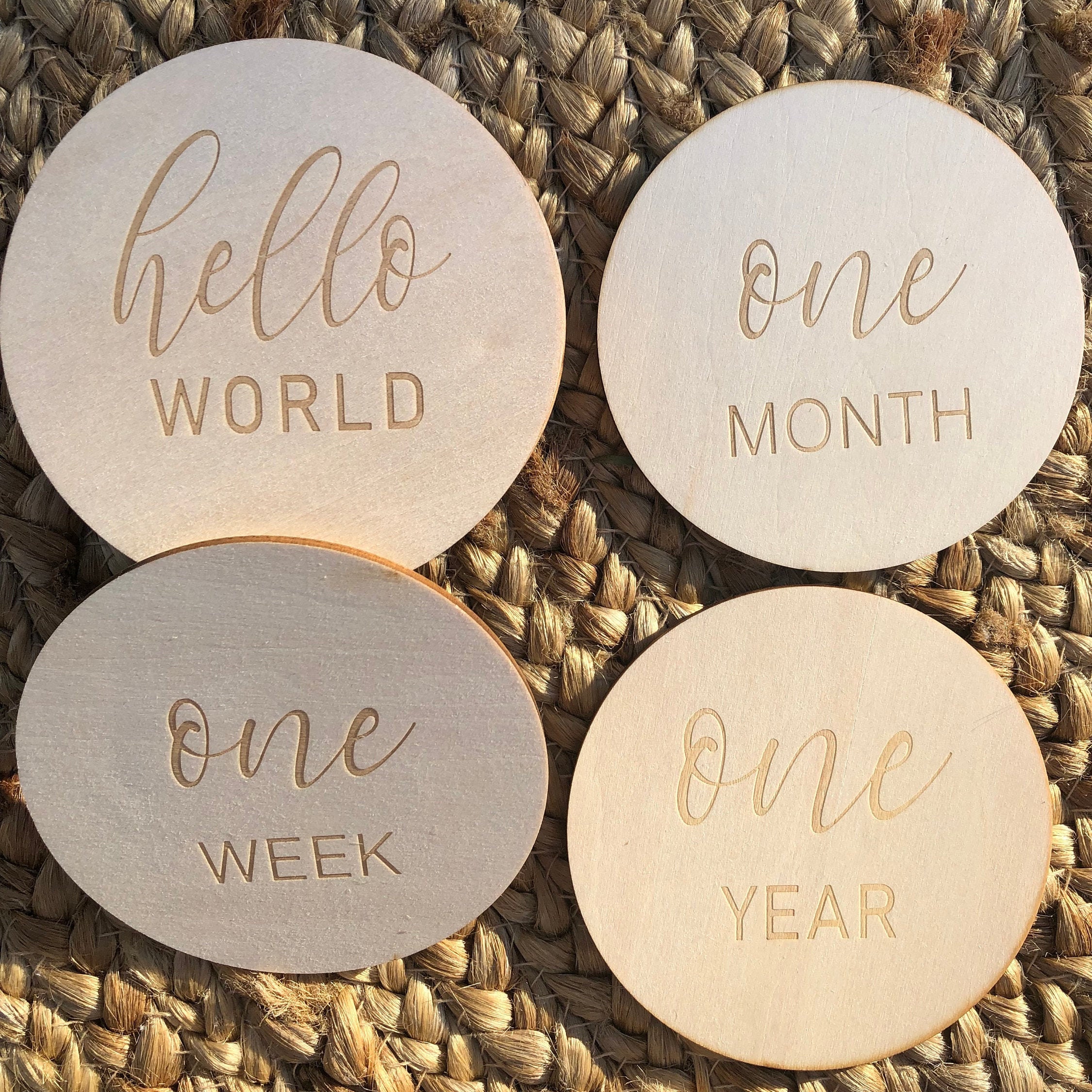 Milestone Discs. Baby Photo Prop. - Etsy