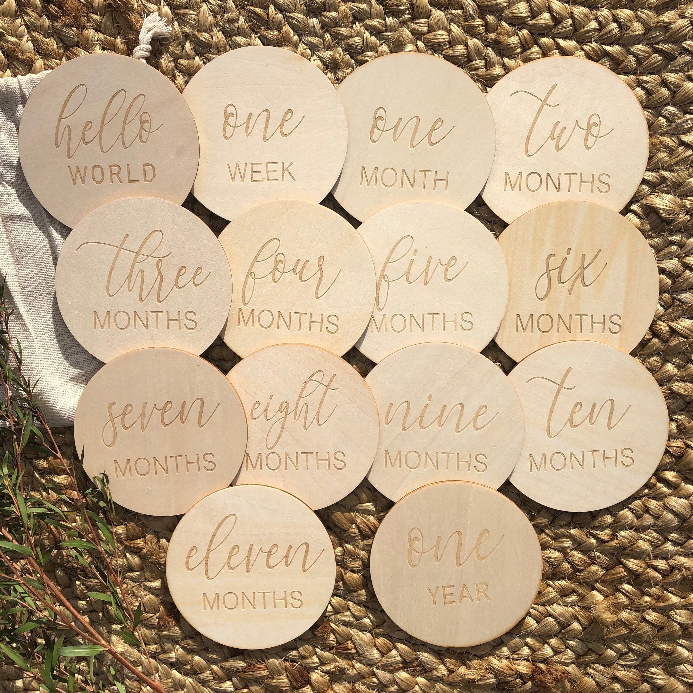 Milestone Discs. Baby Photo Prop. - Etsy