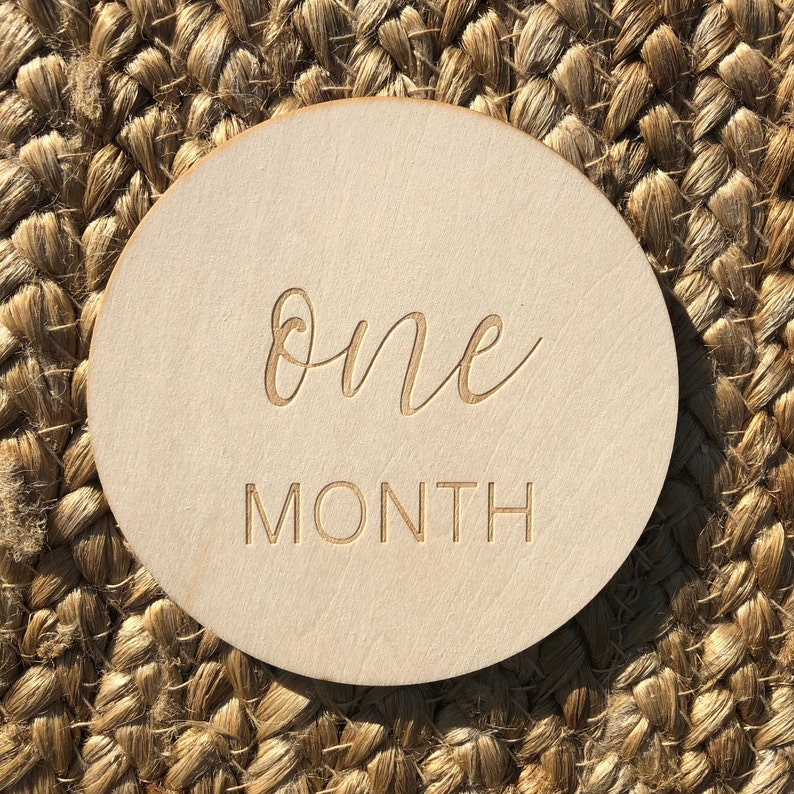 Milestone Discs. Baby Photo Prop. - Etsy