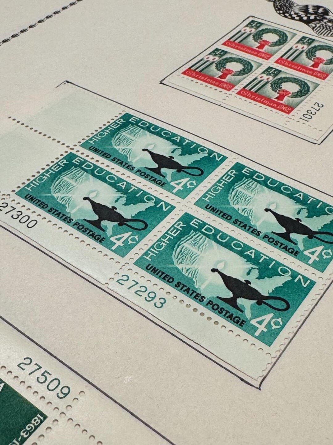 Vintage US Postage Stamp Blocks 1950s to 1960s Mint Collection - Etsy