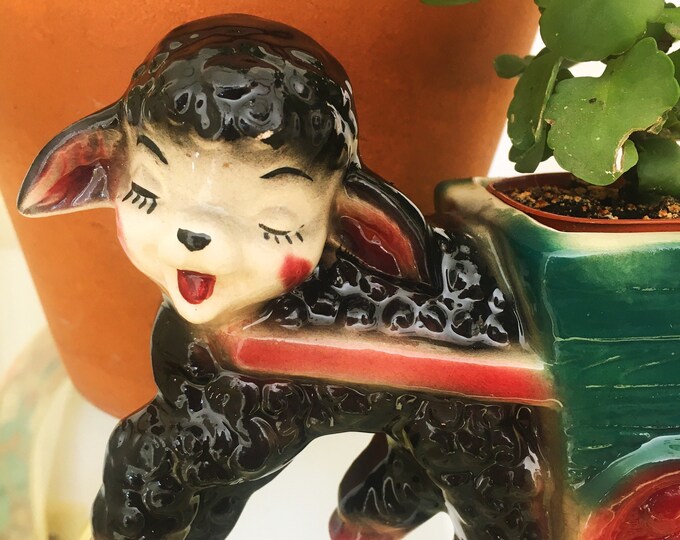 1950s Kitsch Sheep Planter - Etsy