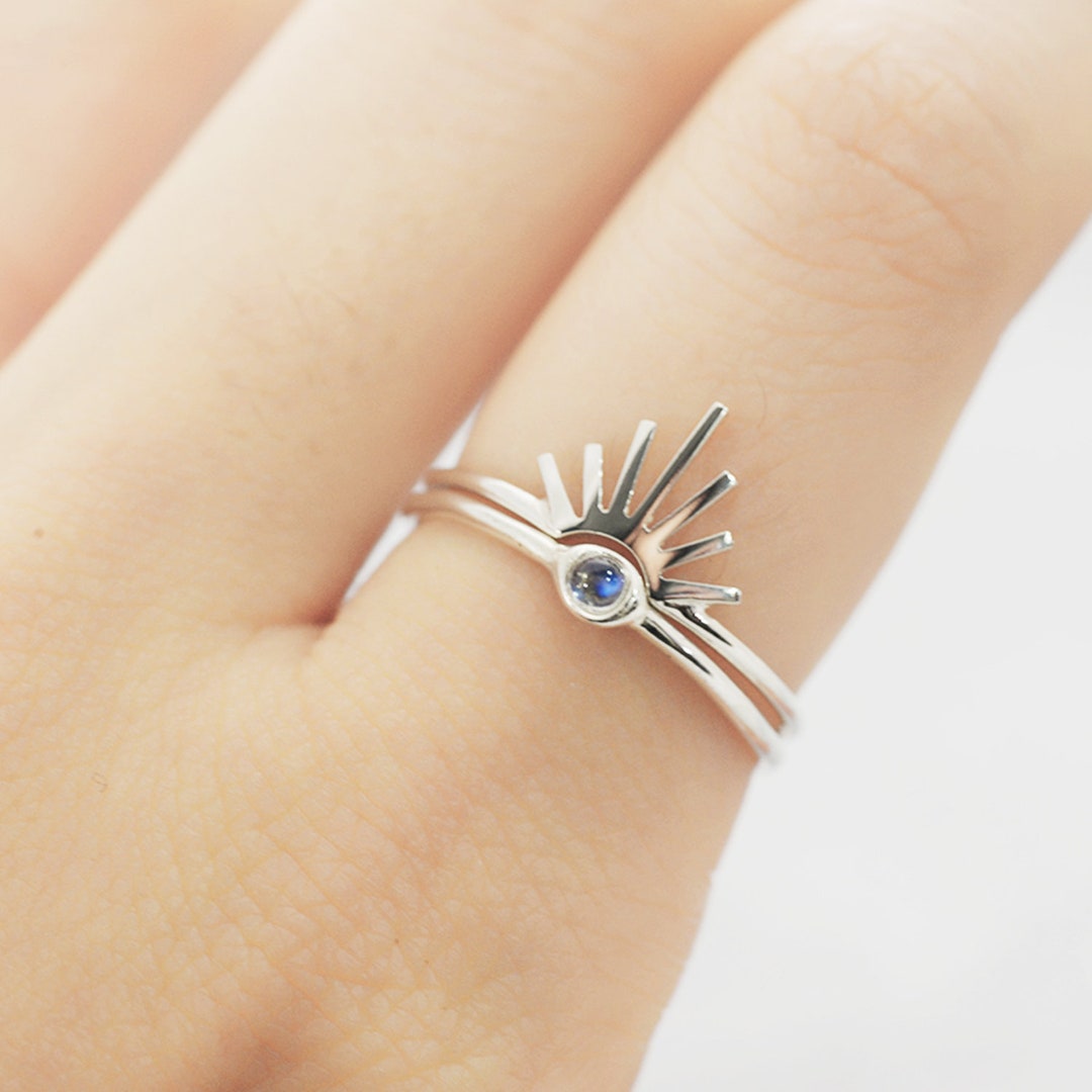 Sun Ring, Sun Symbol Ring, Sun Rise Ring, Sun Ray Silver Ring, Sterling ...