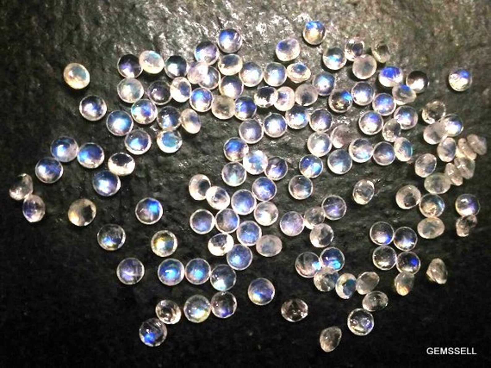 20 Pieces 3mm Rainbow Moonstone Faceted Round Gemstone | Etsy