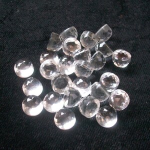 8mm Crystal Rosecut Round Gemstone, Crystal Round Rosecut Distinctive ...