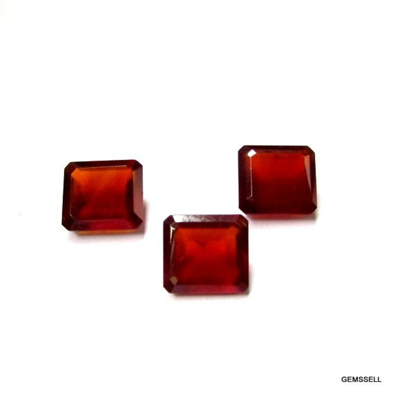 1 Pieces 11x12mm Hessonite Garnet Faceted Octagon Gemstone - Etsy